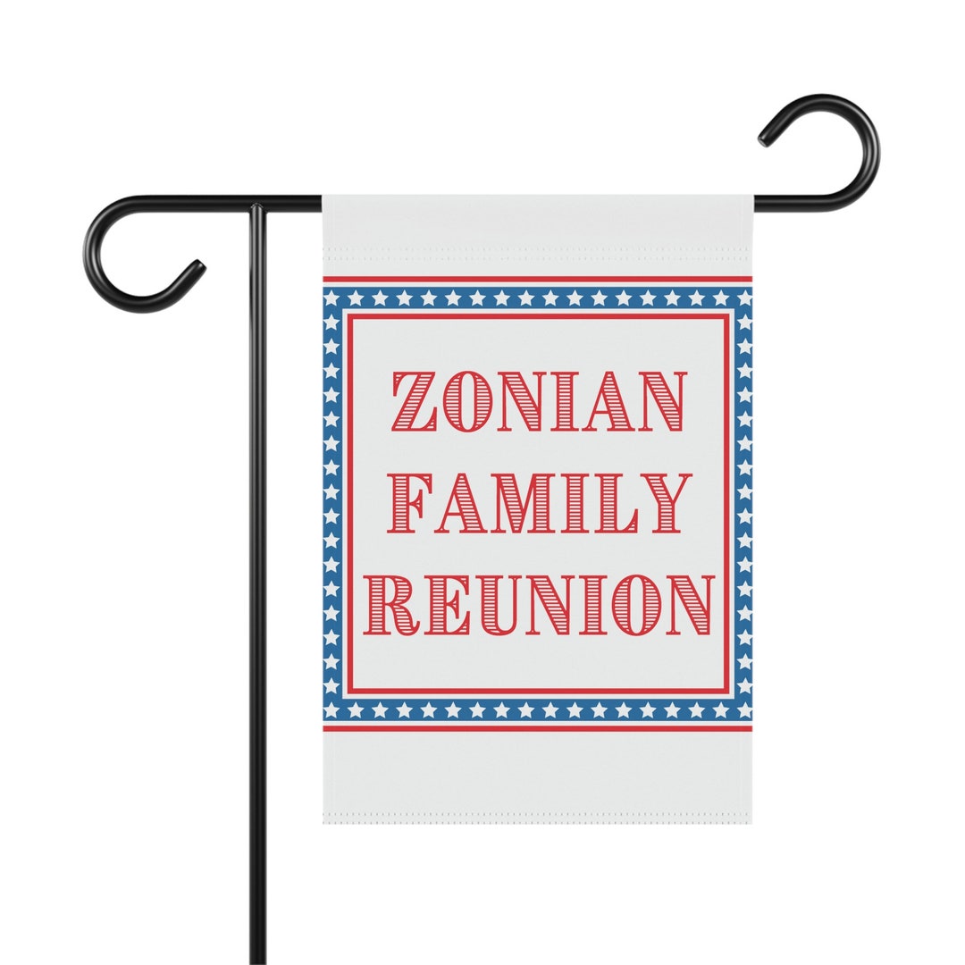 Zonian Family Reunion Garden & House Banner - Etsy