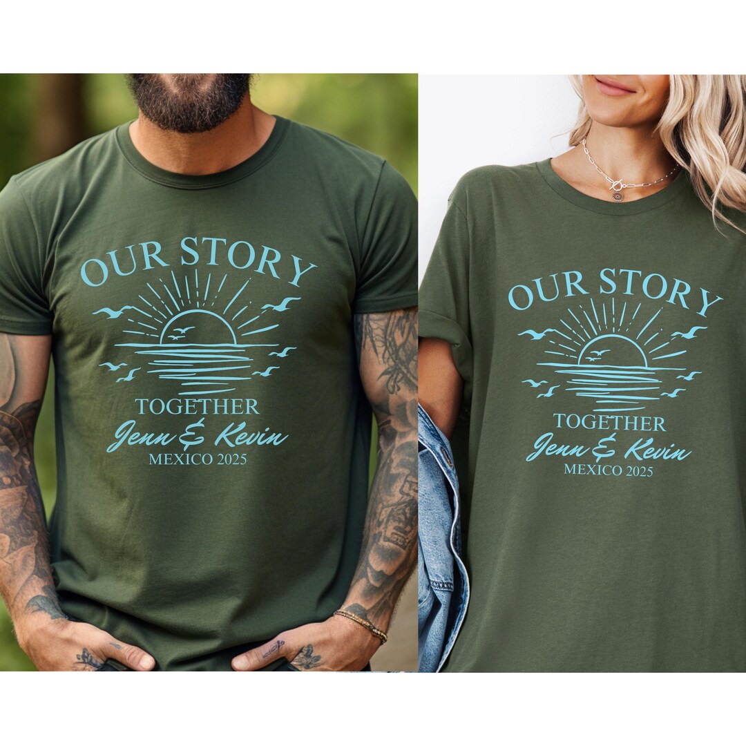 Our Story Together Couples Matching Shirts,custom Couples Vacation ...
