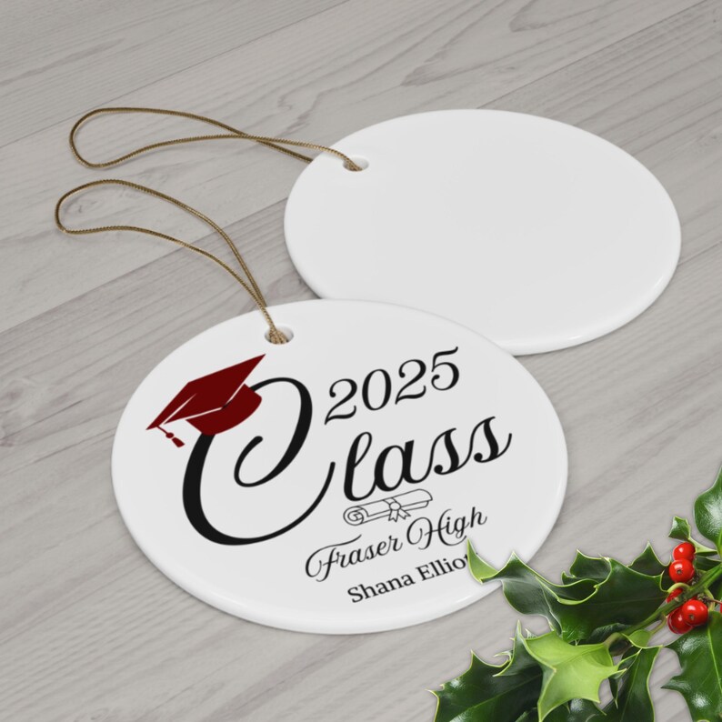 Class of 2025 Personalized Ornament, Class of 2025 Gift,senior Class of ...