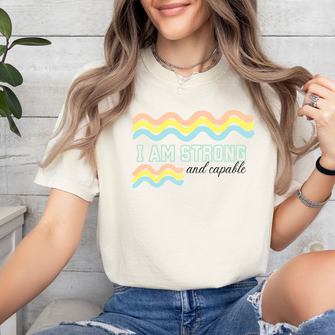 Inspiration Clothes, Motivation Shirt, Comfort Colors Shirt, Strong and ...