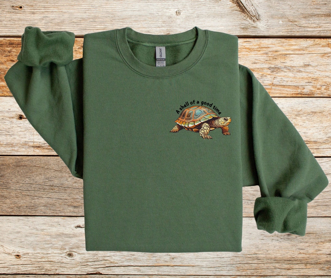 Funny Tortoise Sweatshirt, Tortoise Shell Design, Pocket Design ...