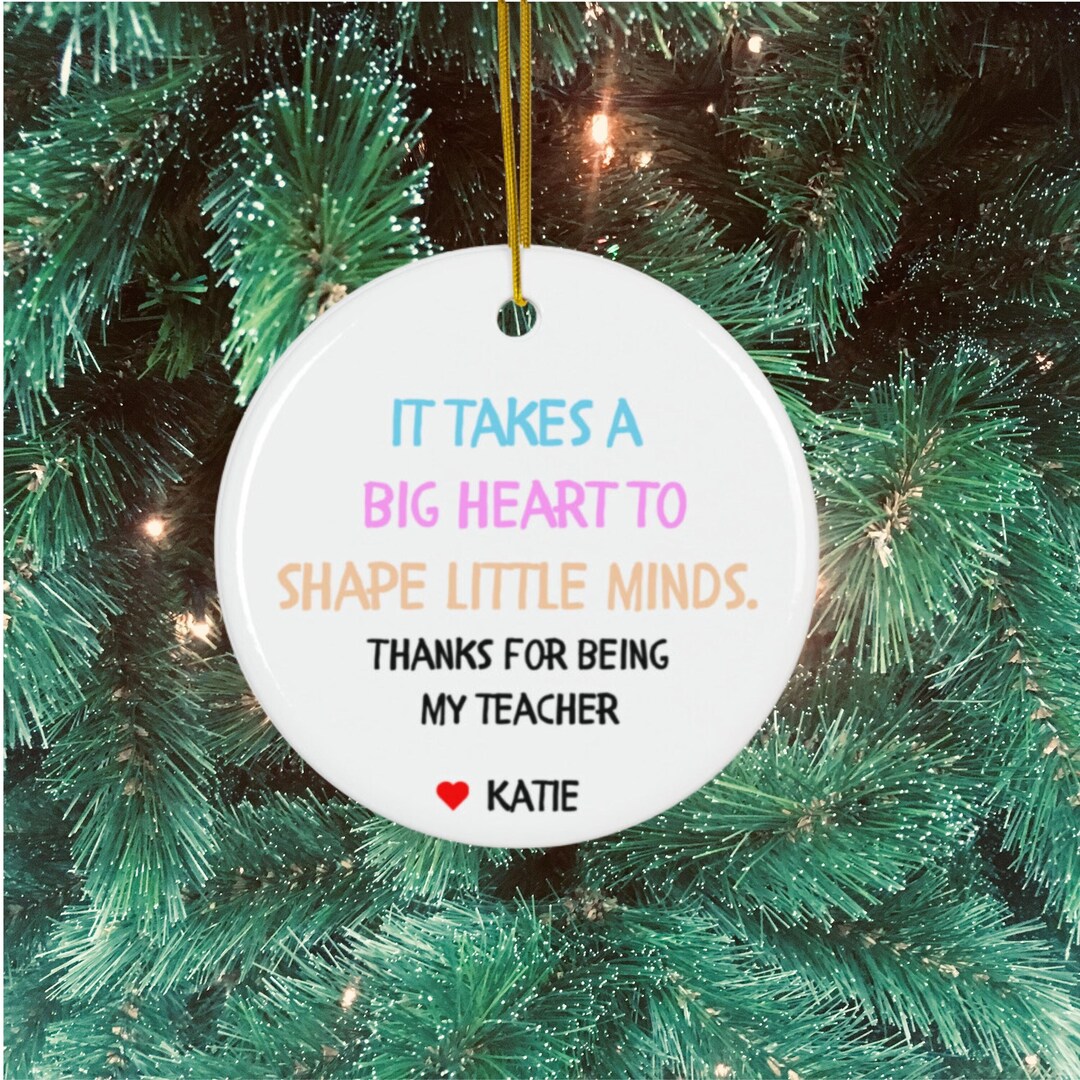 Teacher Appreciation Gift,custom Name,teacher Thank You Gift, It Takes ...