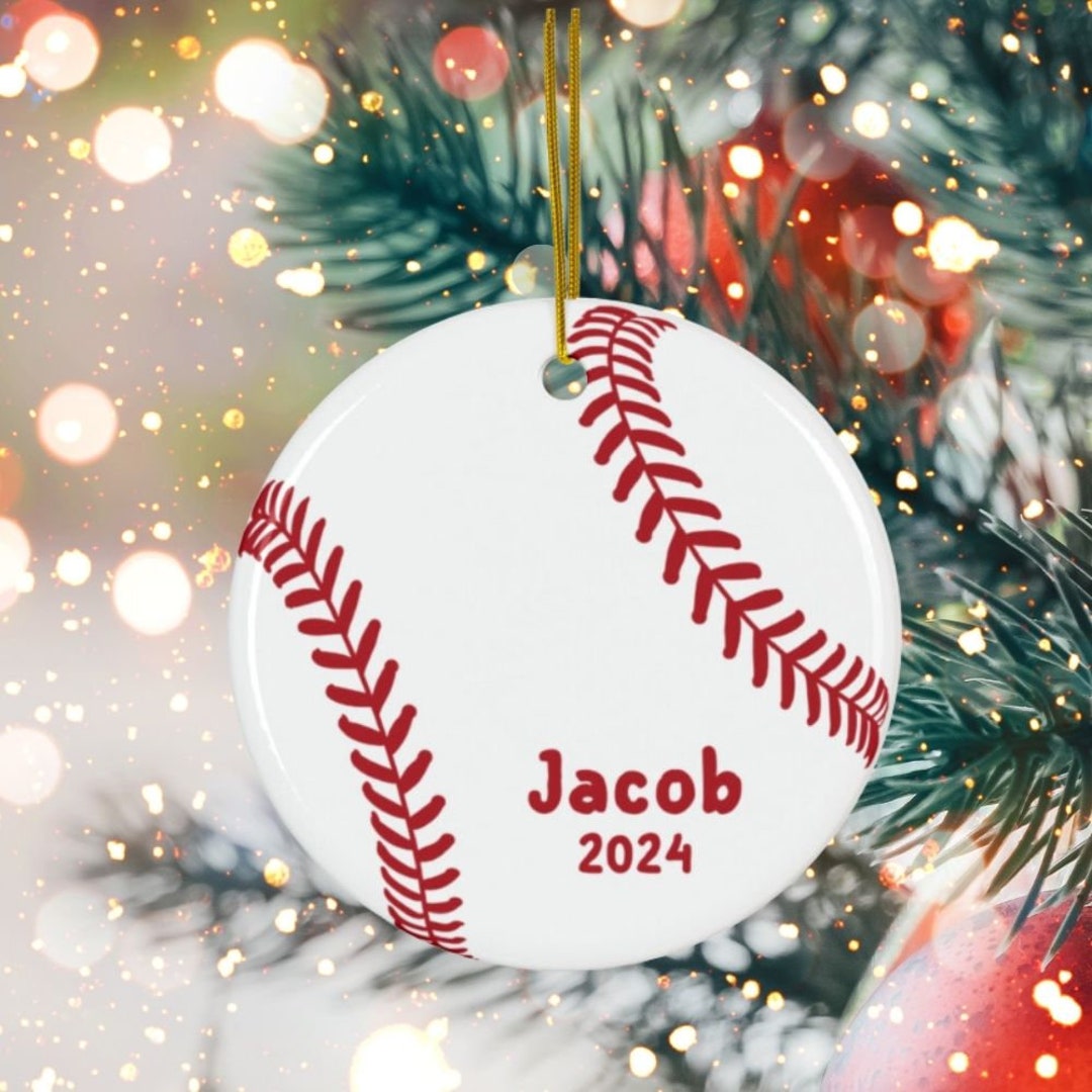 Baseball Christmas Ornament, Sports Ornament, Custom Name,custom ...