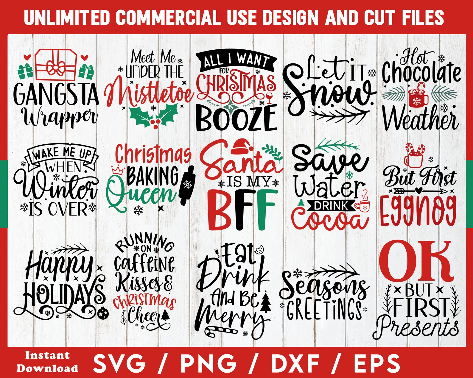 Christmas SVG Bundle Christmas SVG Files, Christmas Svg, Christmas SVG ...