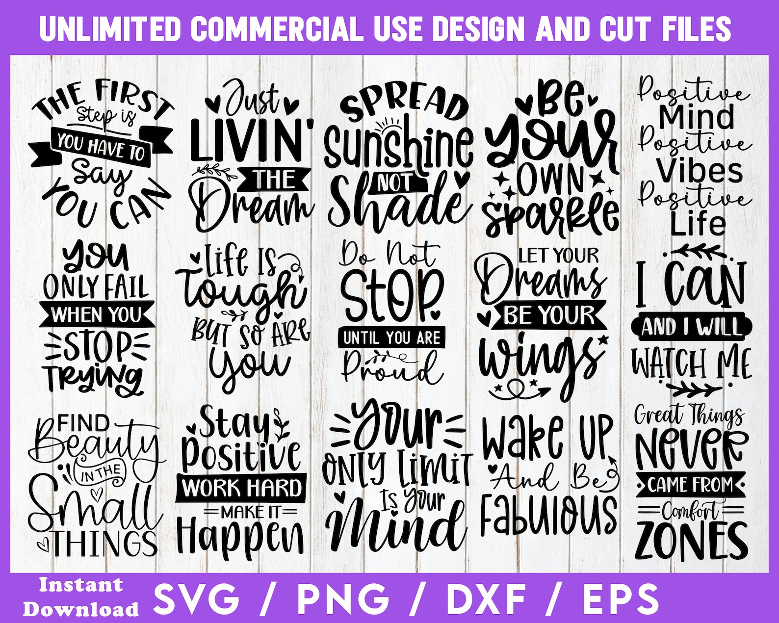 Inspirational SVG Bundle Inspirational Quotes Svg, Inspirational ...