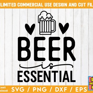 Beer is Essential Beer SVG, Drinking SVG, Beer SVG Bundle, Alcohol Svg, Beer Svg Files - Etsy