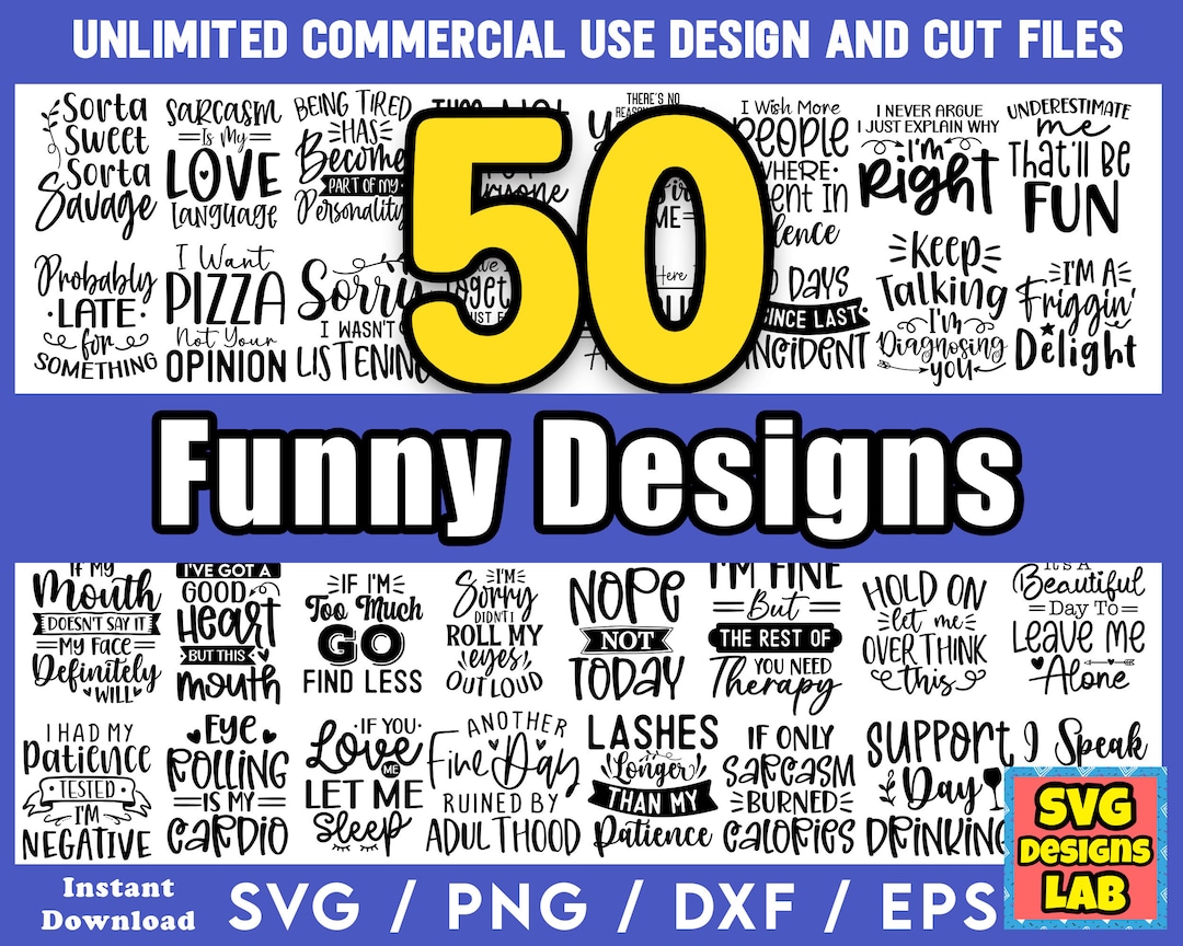 Funny SVG Bundle - Funny Quotes Svg, Funny Sayings Svg, Funny SVG Files ...