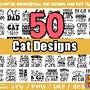 Cat SVG Bundle, Cat PNG Bundle, Cat Clipart, Kitten Svg, Cat Silhouette ...