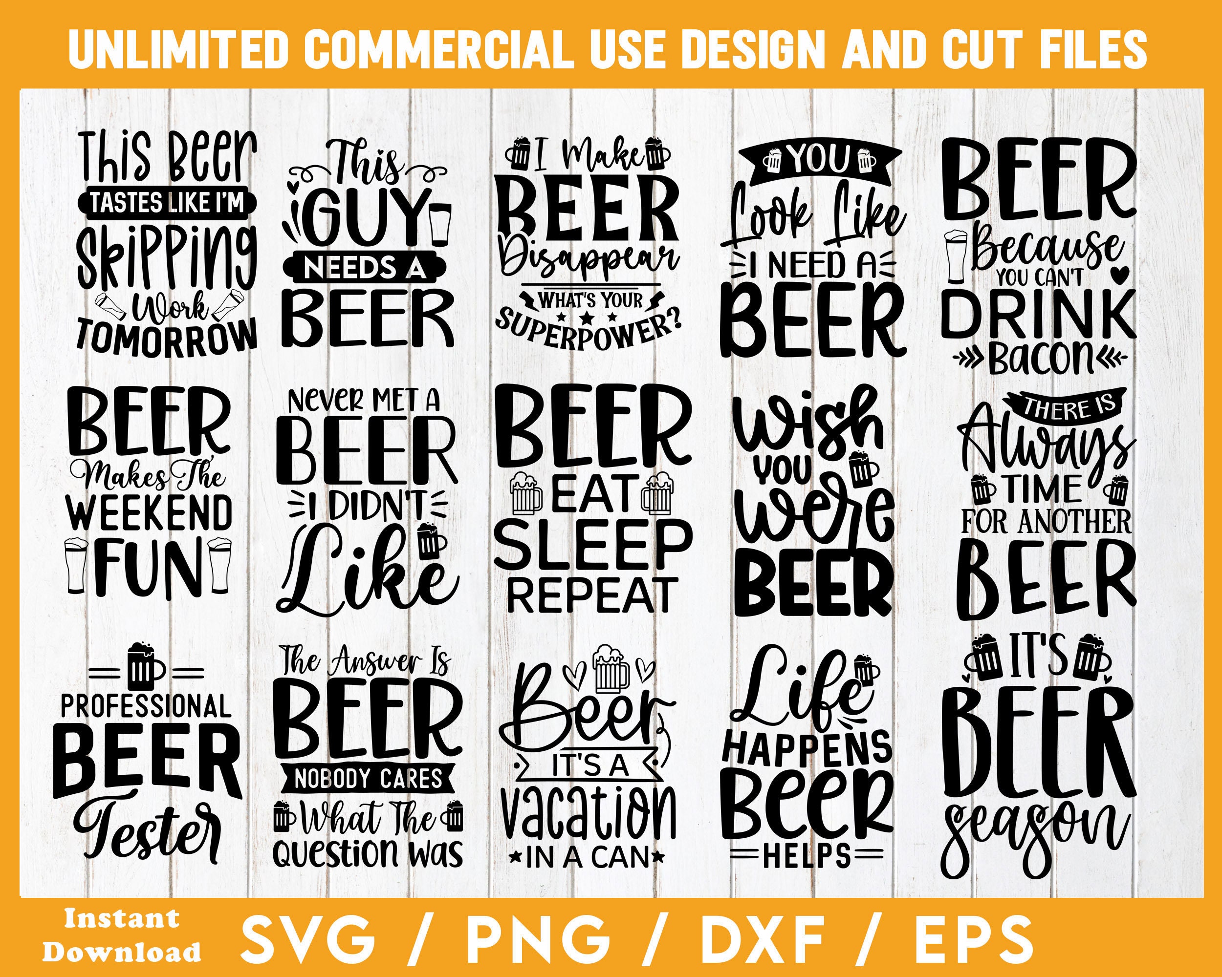 Beer SVG Bundle Beer SVG Files for Crafters Beer Svg - Etsy UK