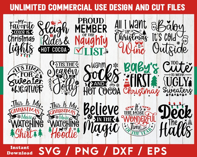 Christmas SVG Bundle Christmas SVG Files, Christmas Svg, Christmas SVG ...