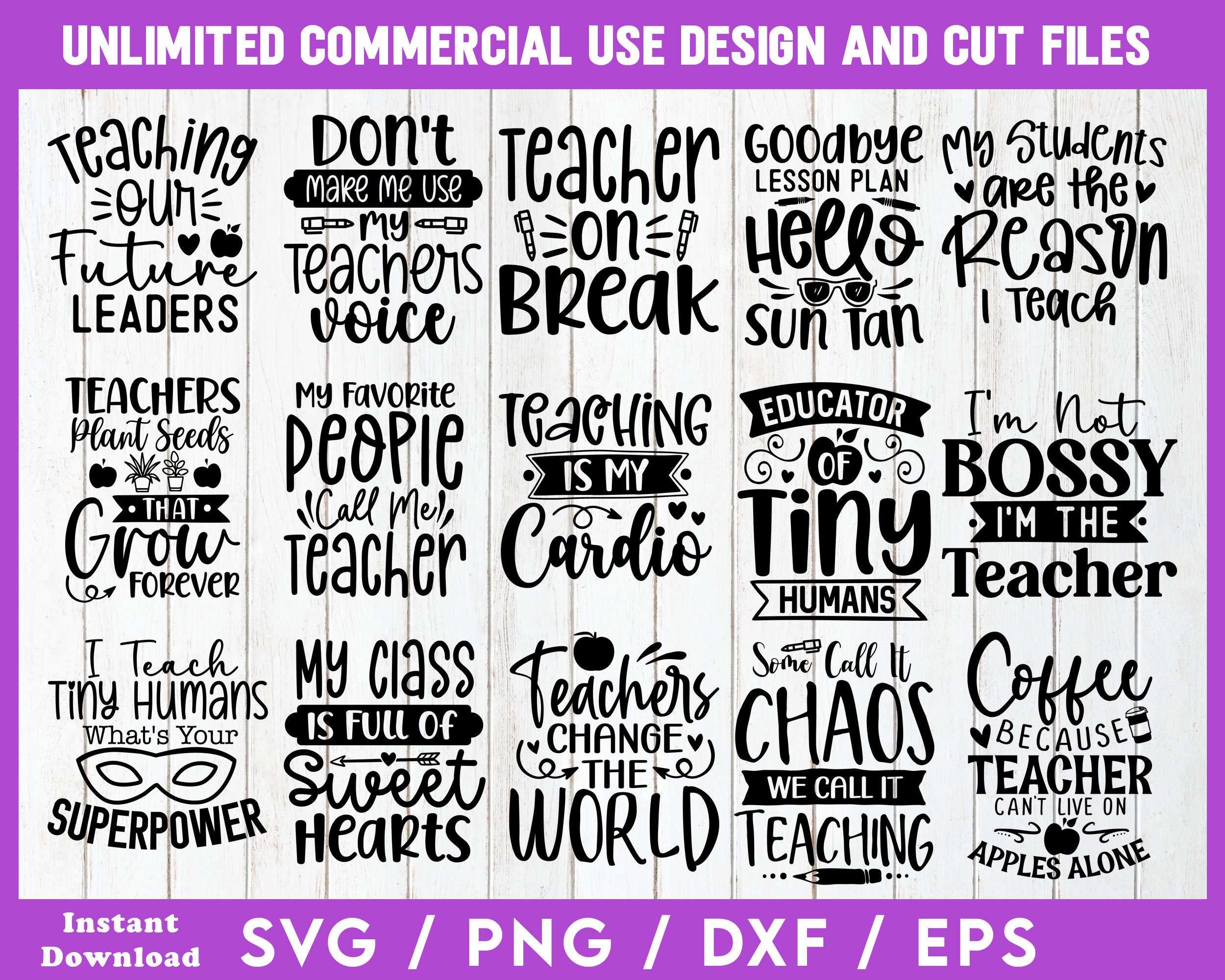 Teacher SVG Bundle Teacher SVG Files Funny Teacher Svg - Etsy Canada