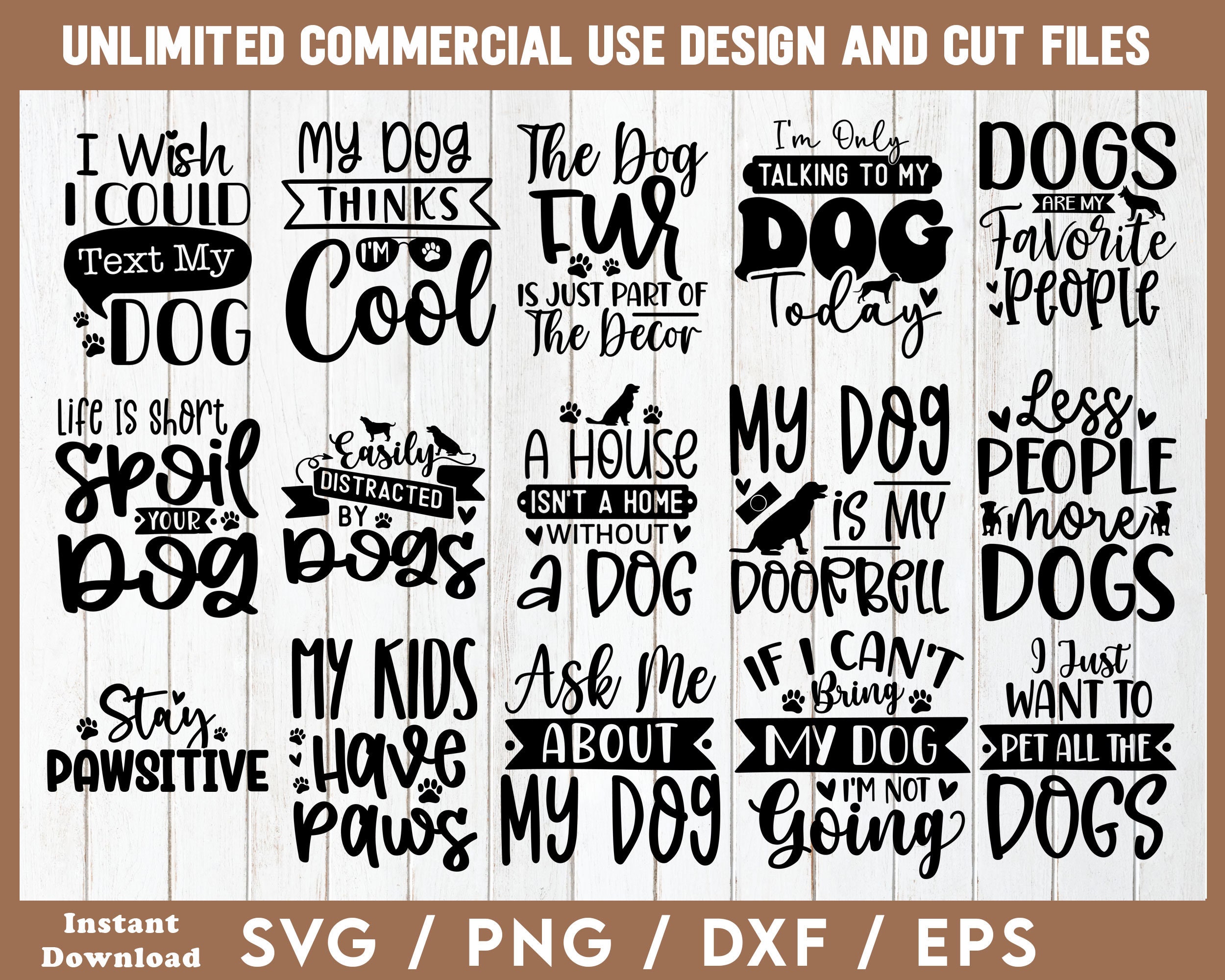 Dog SVG Bundle Dog SVG Dog Svg Files Dog Shirt SVG Dog - Etsy UK
