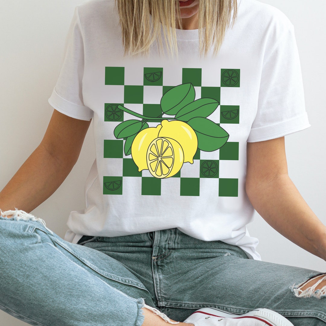 Lemon Shirt, Graphic Tee, Trendy Summer Shirt, Retro Lemon T Shirt ...