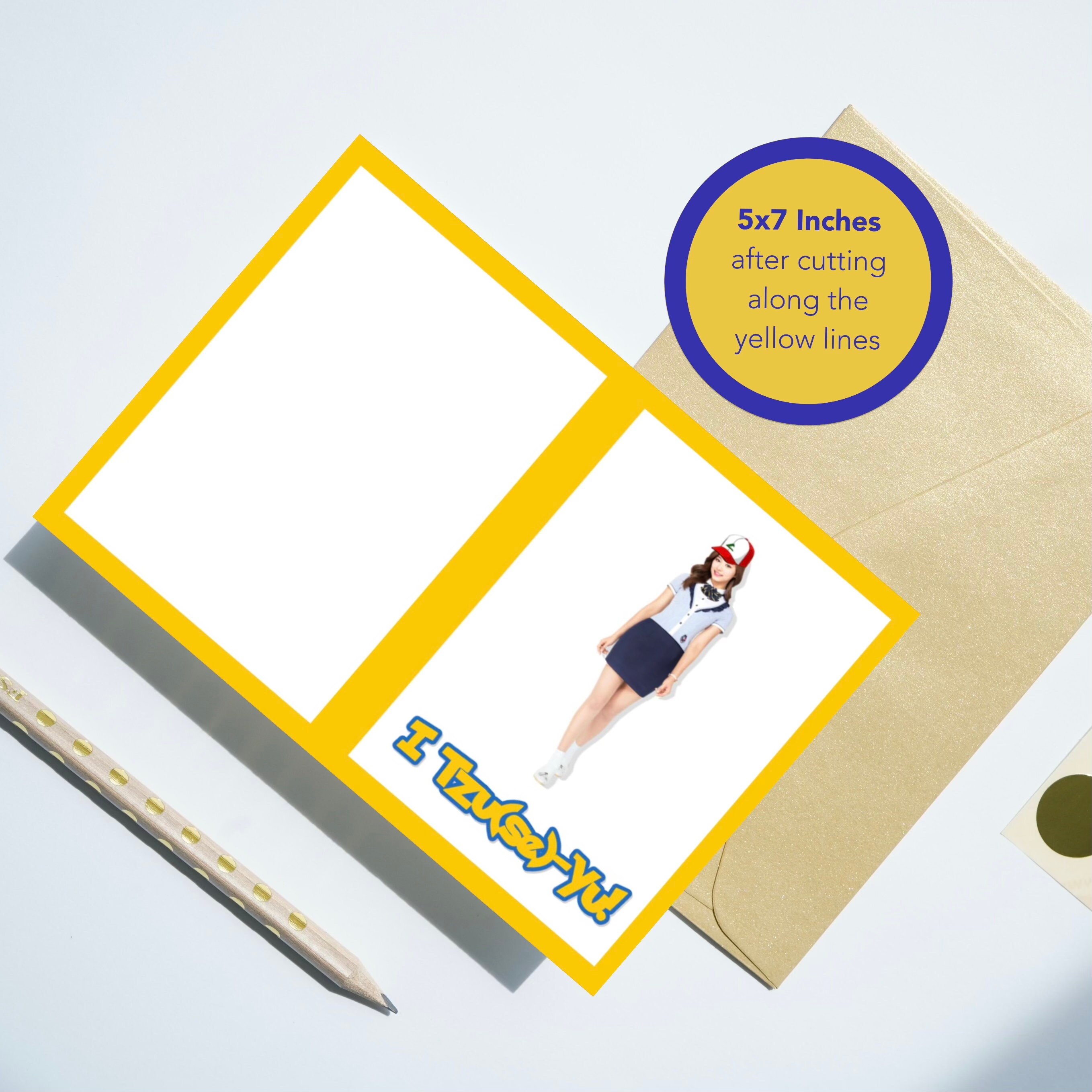 Printable Twice Tzuyu X Pokemon Card (for Valentine's Day, an ...