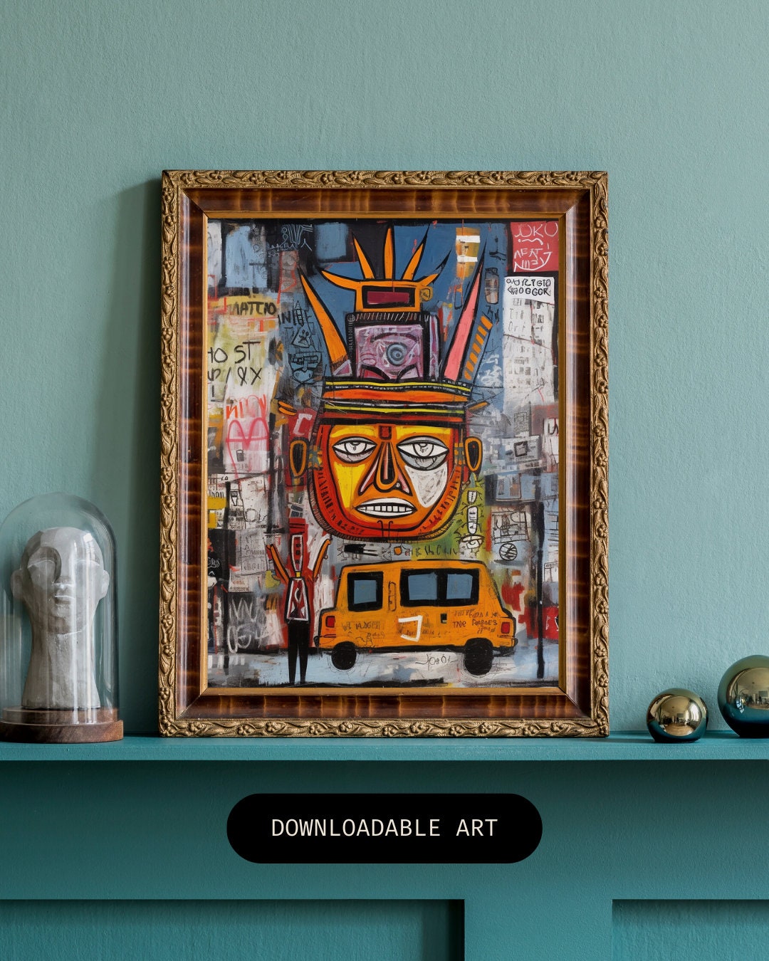 Jean Michel Basquiat-style Artwork Housewarming Gifts New - Etsy
