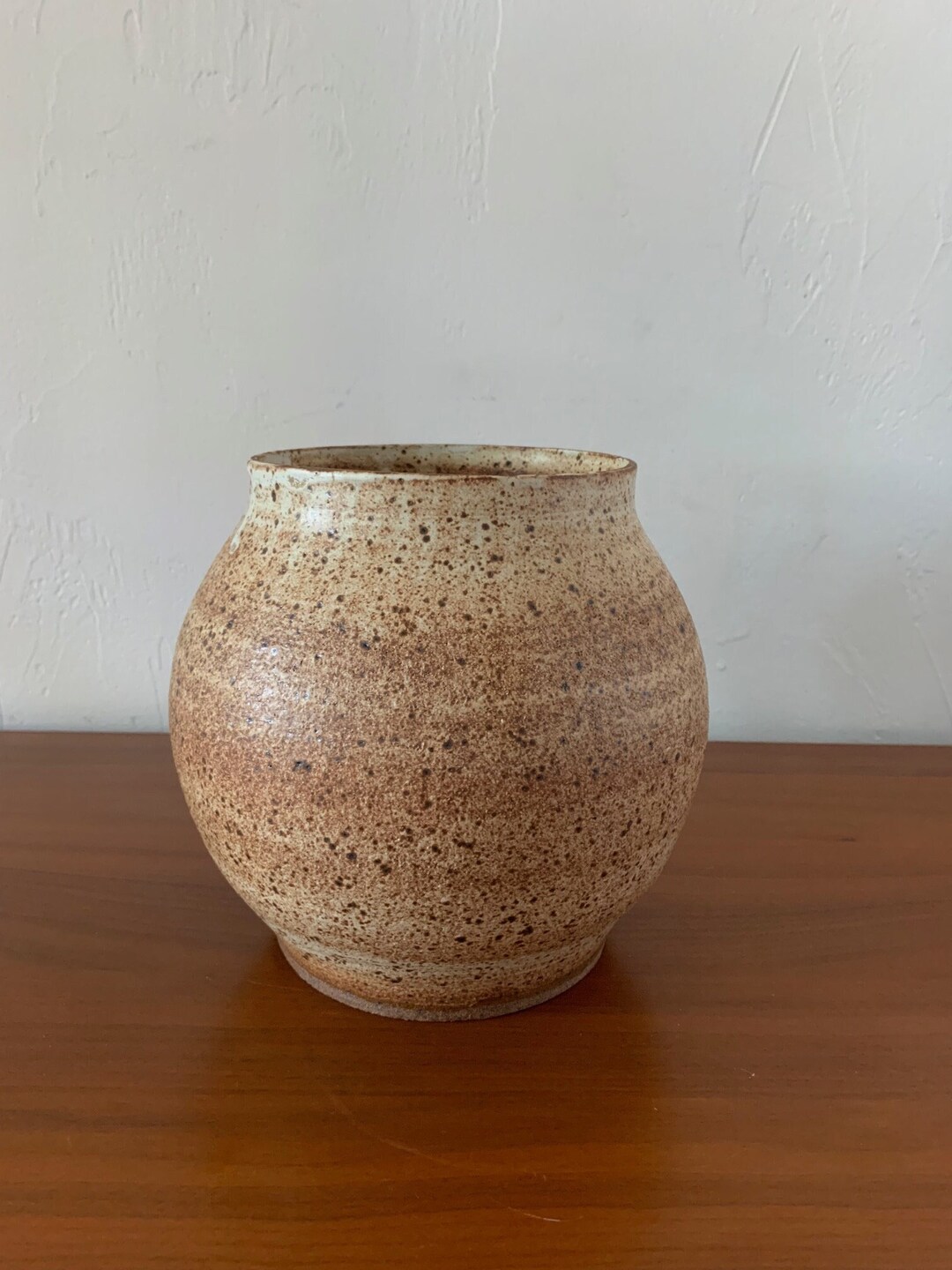 Large Toasted Brown Globe Vase - Etsy