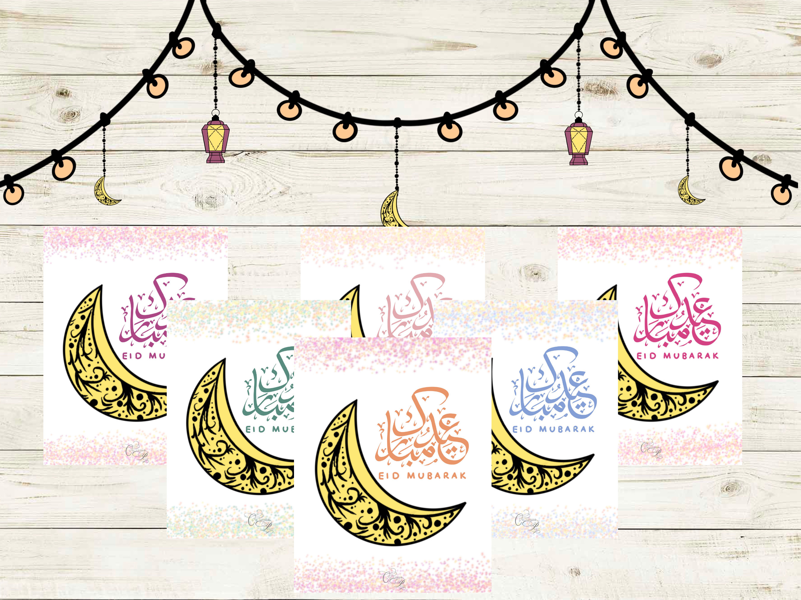 Eid Card Printable, Eid Card Digital, Eid Greeting Card, Happy Eid Card ...