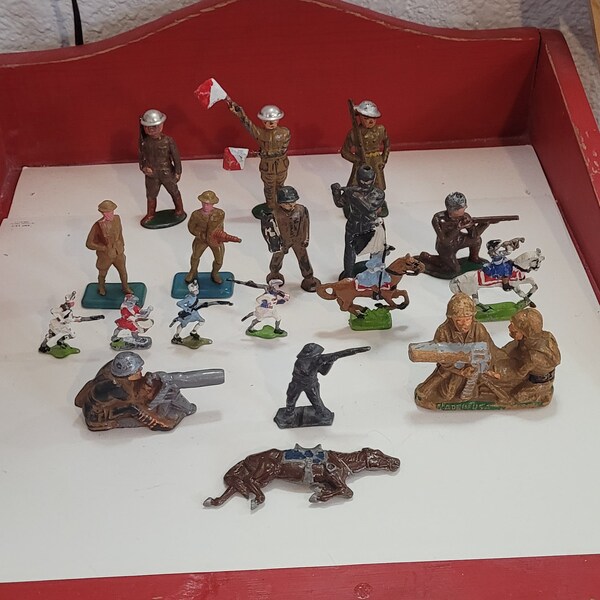 Antique Toy Soldiers - Etsy