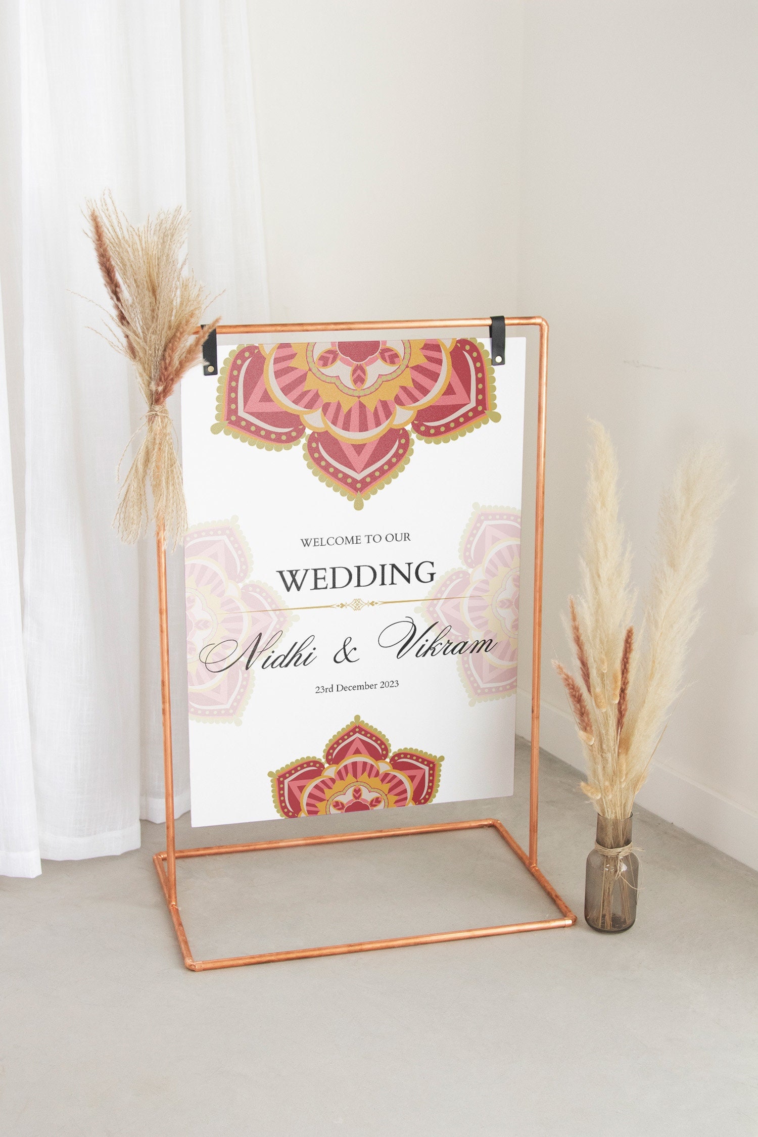 Indian Wedding Sign Template Wedding Sign Indian Digital Sign - Etsy