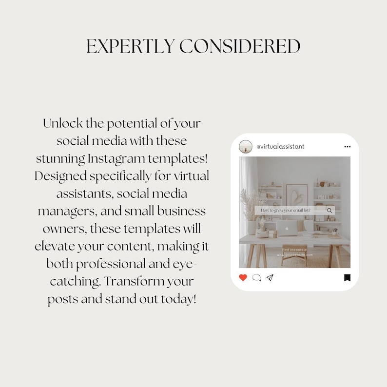 Virtual Assistant Instagram Templates | VA Instagram Posts | VA Social ...