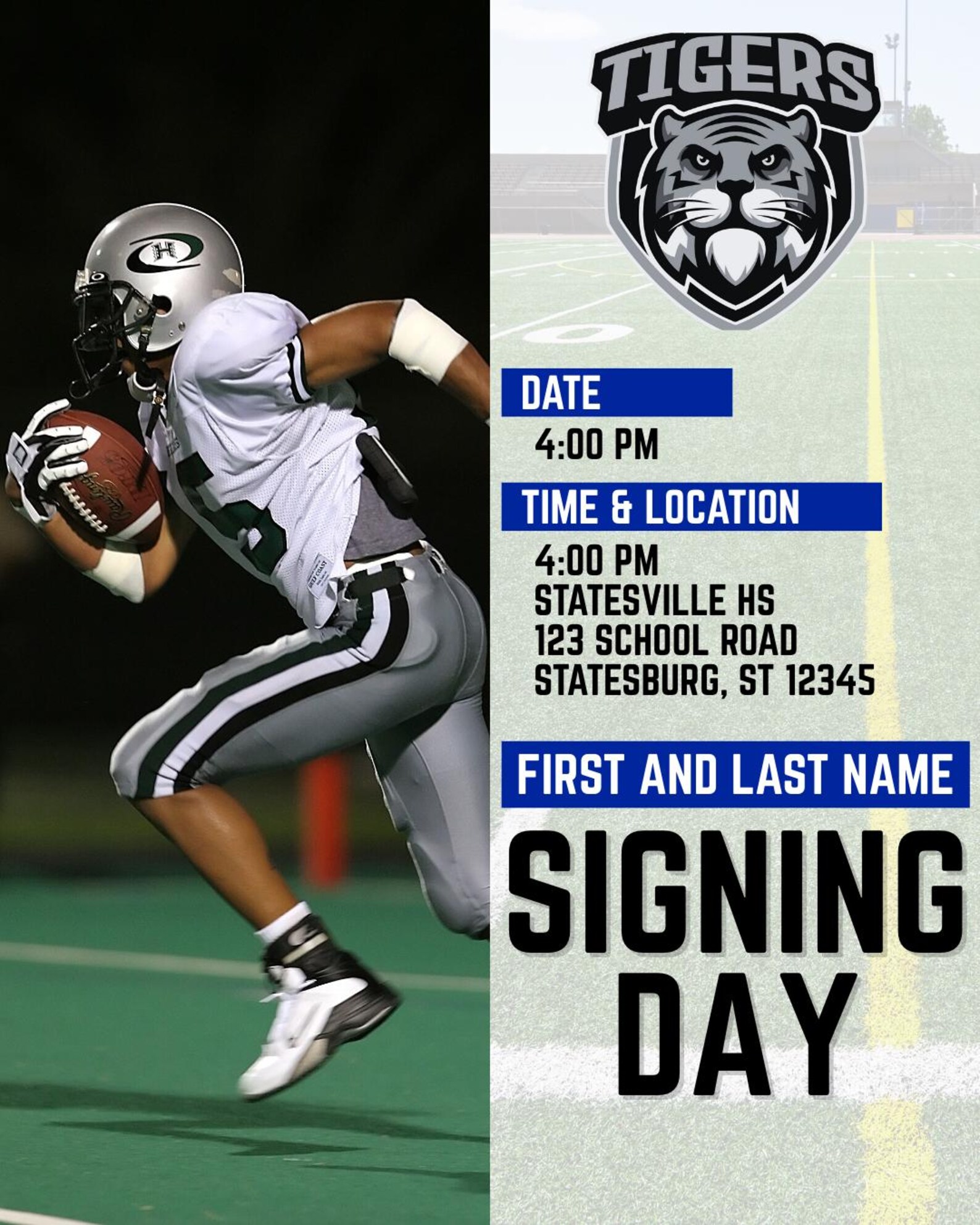 College Signing Day Flyer | CANVA - Ready Social Media Graphic for ...