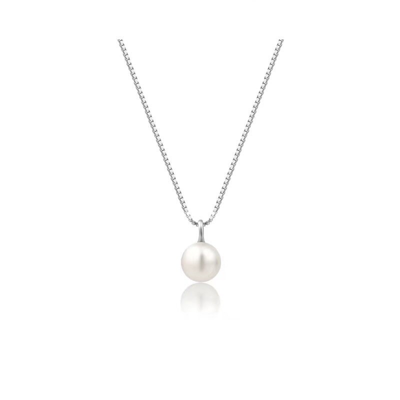 Natural Freshwater Pearl Necklace Skinny Gold Plated 925 Etsy