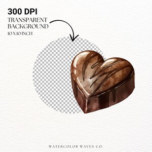 Watercolor Chocolate Clipart | Sweets Clipart Bundle | Kawaii Food ...