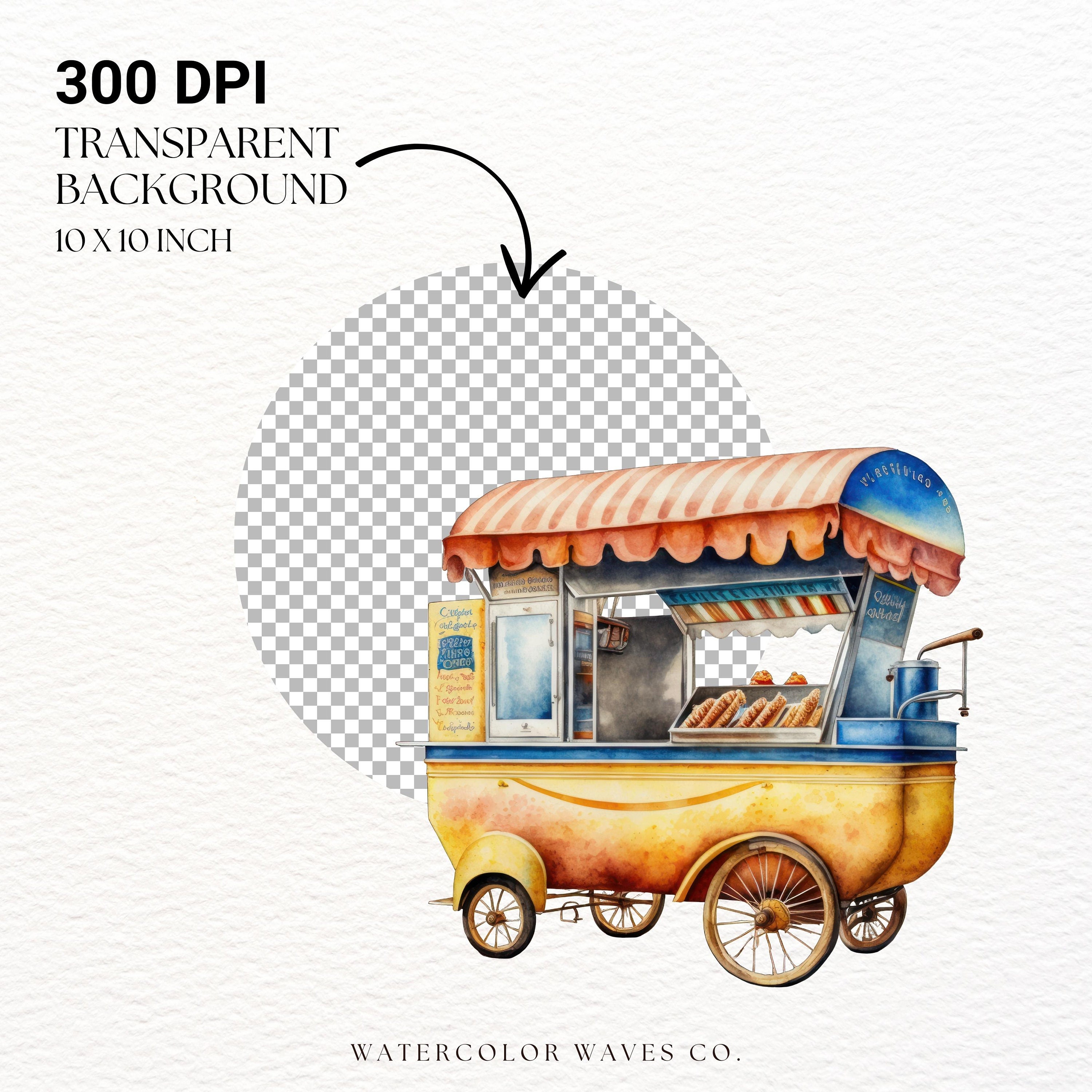 Hot Dog Stand Clipart Hot Dog PNG Fast Food Clipart Hot - Etsy UK