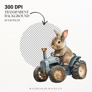 Farmer Bunny Nursery Clipart | Easter Bunny PNG | Baby Animals ...