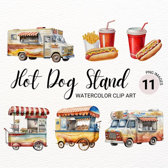 Hot Dog Stand Clip Art Png