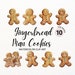 Gingerbread Man Clipart Food PNG Bakery Christmas Cookies Christmas ...