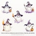 Cute Wizard Ghost Clipart | Watercolor Ghost PNG | Spooky Collage ...