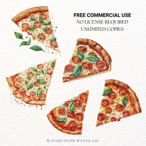 Pizza Art | Pizza Clipart | Watercolor Pizza PNG | Food Clipart ...