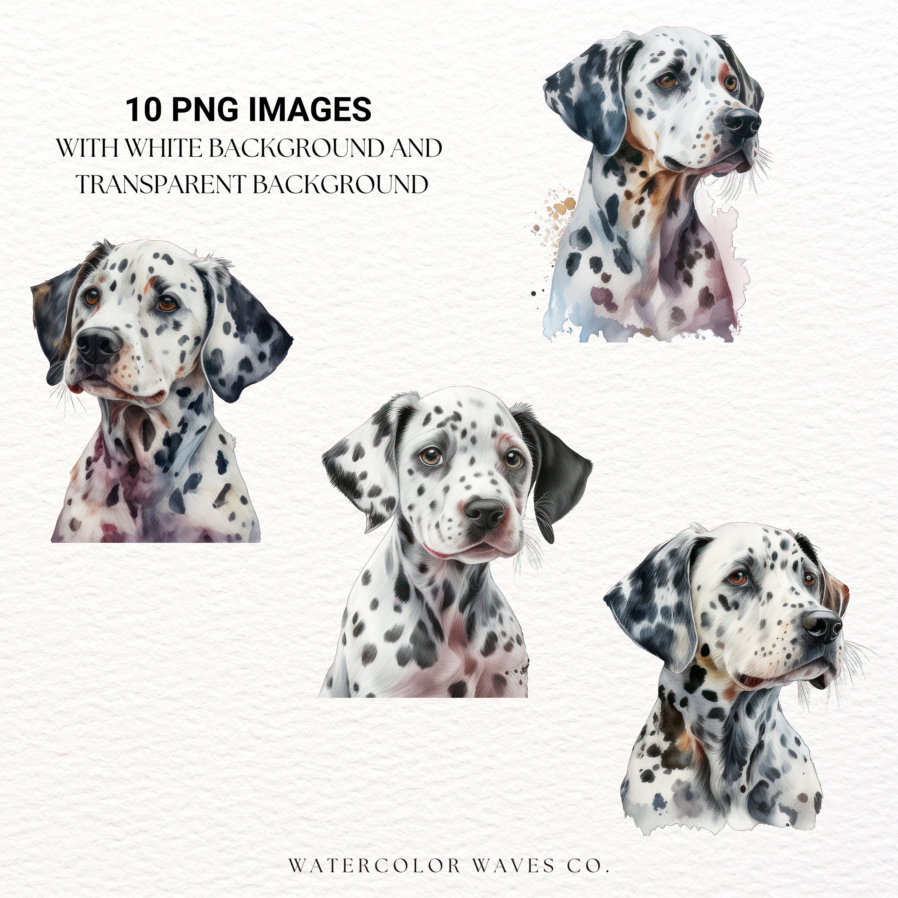 Dalmatian Clipart Dog PNG Cute Dog Clipart Nursery - Etsy