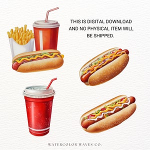 Hot Dog Stand Clipart | Hot Dog PNG | Fast Food Clipart | Hot Dog Party ...