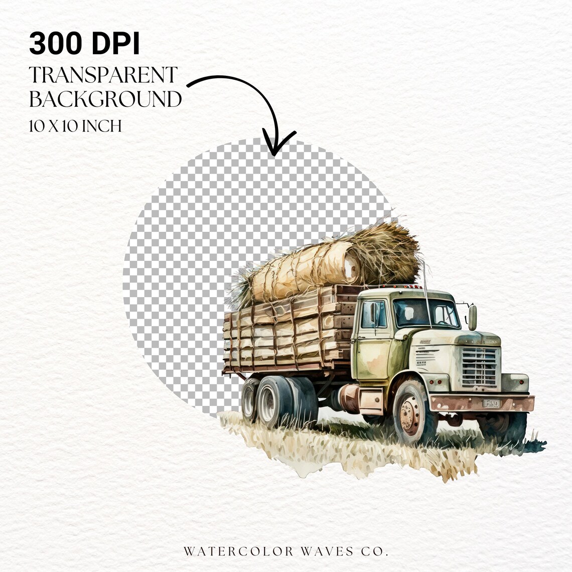 Old Farm Truck Clipart | Farm PNG | Watercolor Truck | Farm Nursery ...