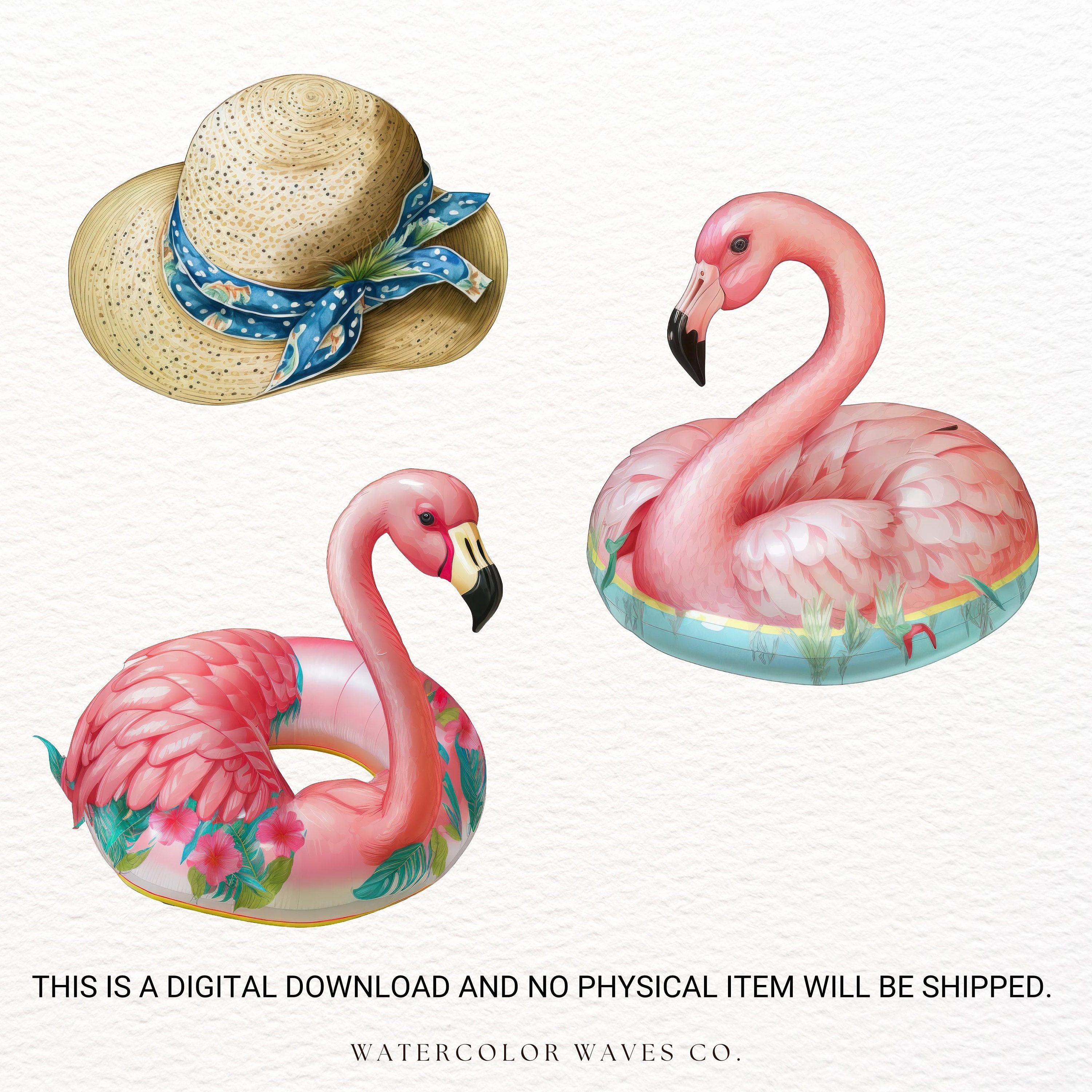 Pool Party Clipart Watercolor Summer Clipart Kawaii - Etsy