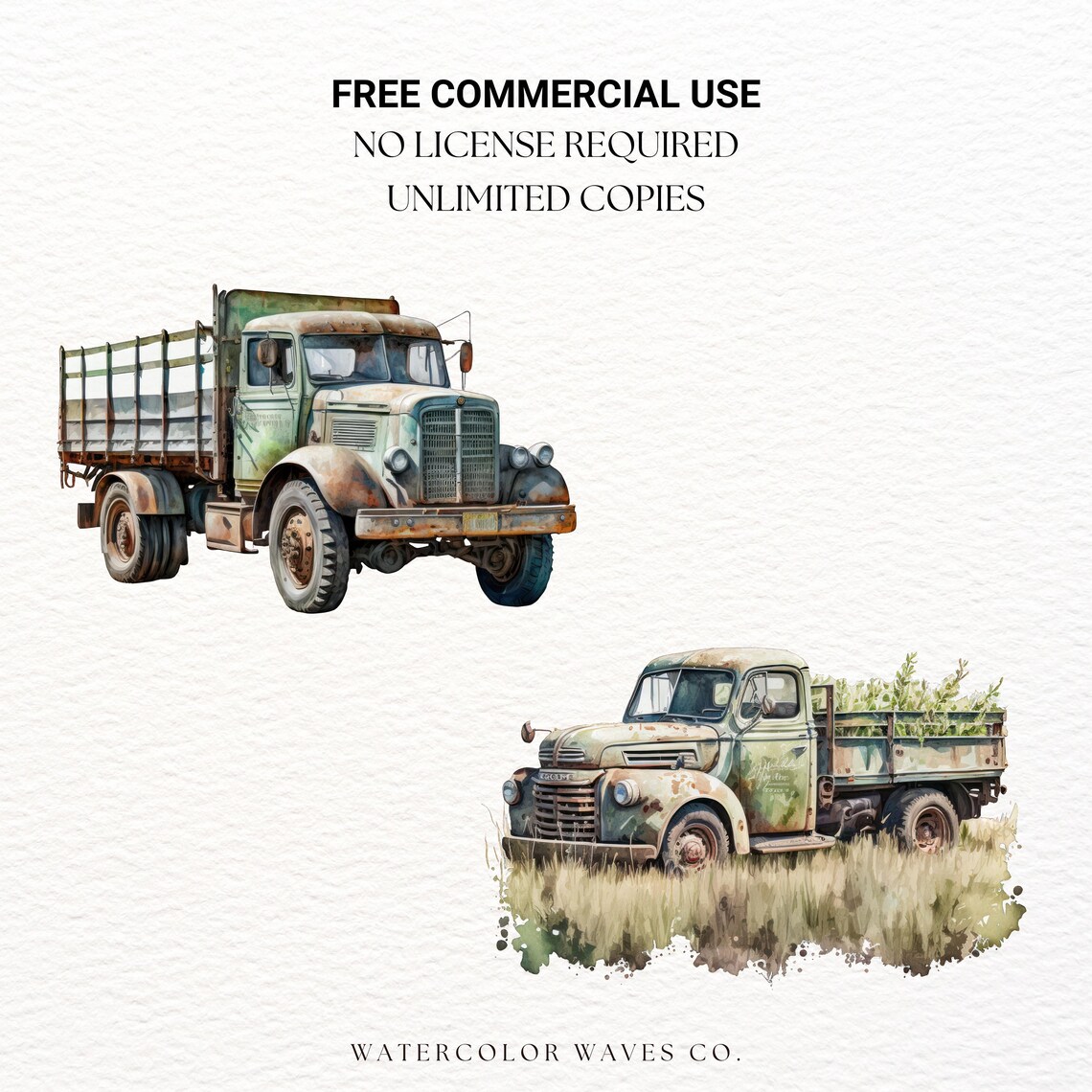Old Farm Truck Clipart | Farm PNG | Watercolor Truck | Farm Nursery ...