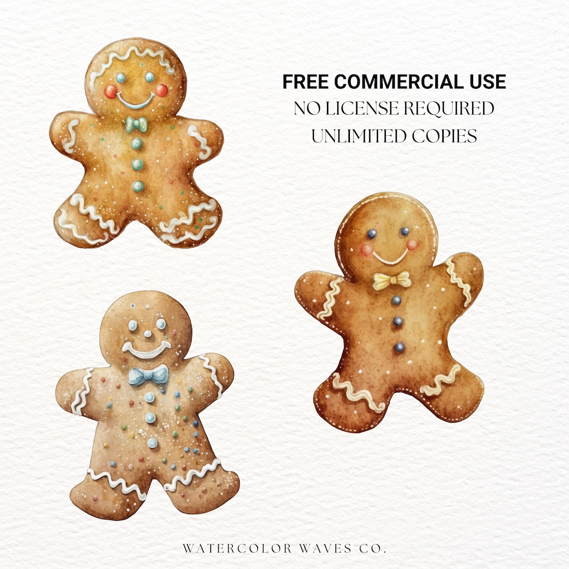 Gingerbread Man Clipart Food PNG Bakery Christmas Cookies - Etsy