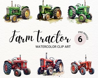 Red Farm Tractor SVG PNG DXF. Whole Image & Layered Cut Files. Digital ...