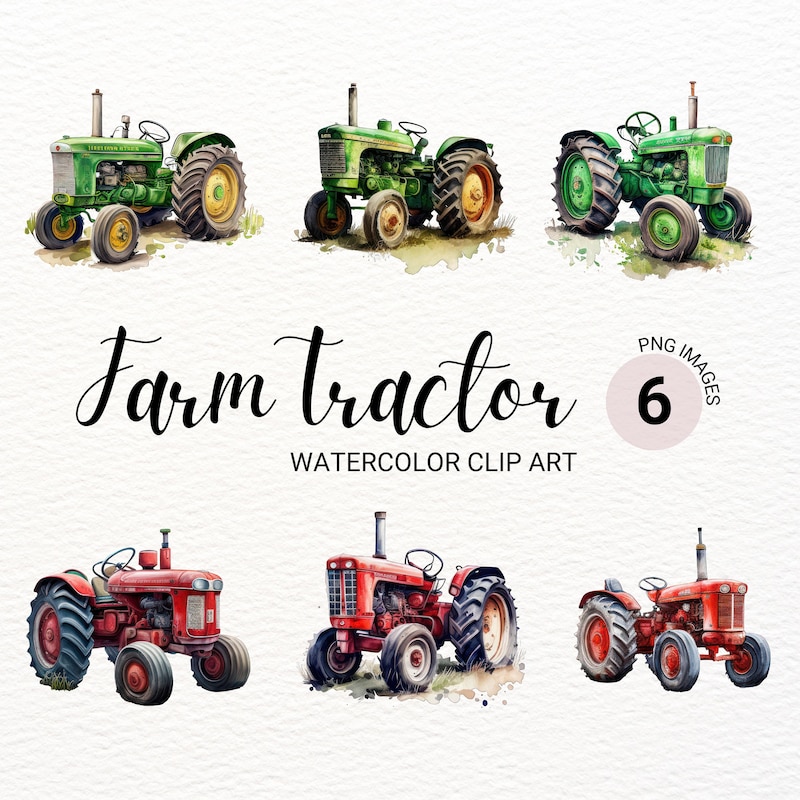 Red Tractor - Etsy