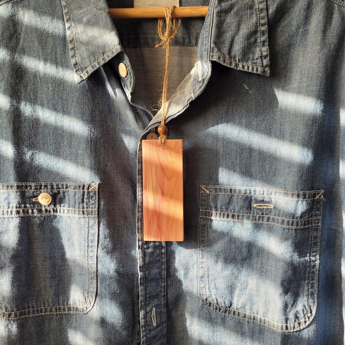 Natural Wood Block Air Freshener / Moth Repellant Set of 4 Redwood for ...