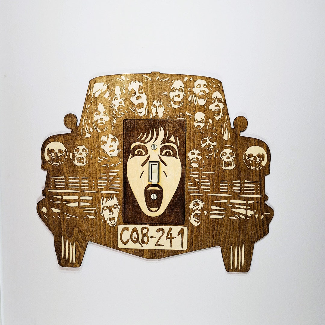Horror Movie Car Laser Cut Light Switch Plate SVG (digital Download) - Etsy