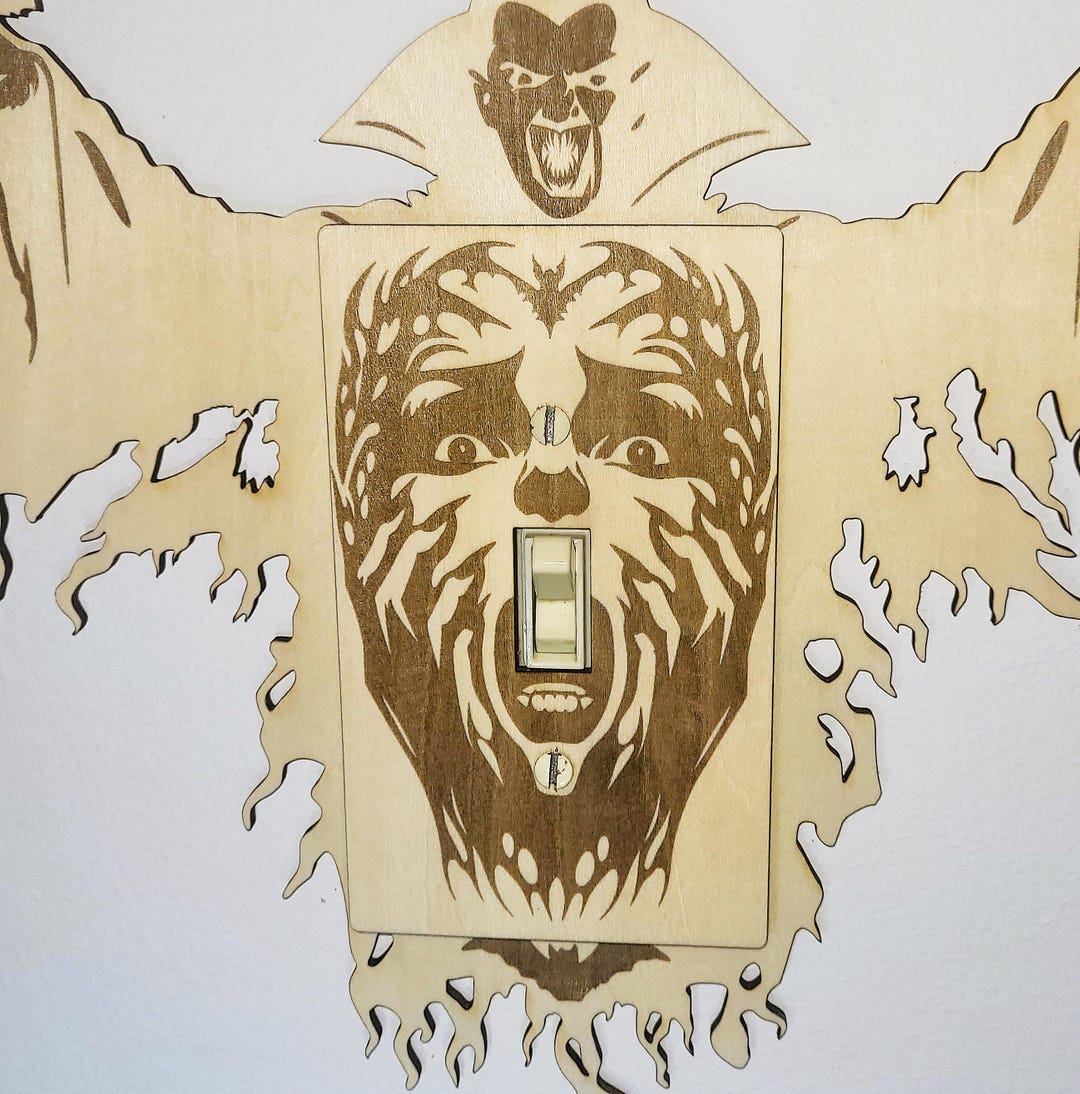 Laser Cut Dracula Light Switch Wall Plate! Replacement Vampire Trim ...