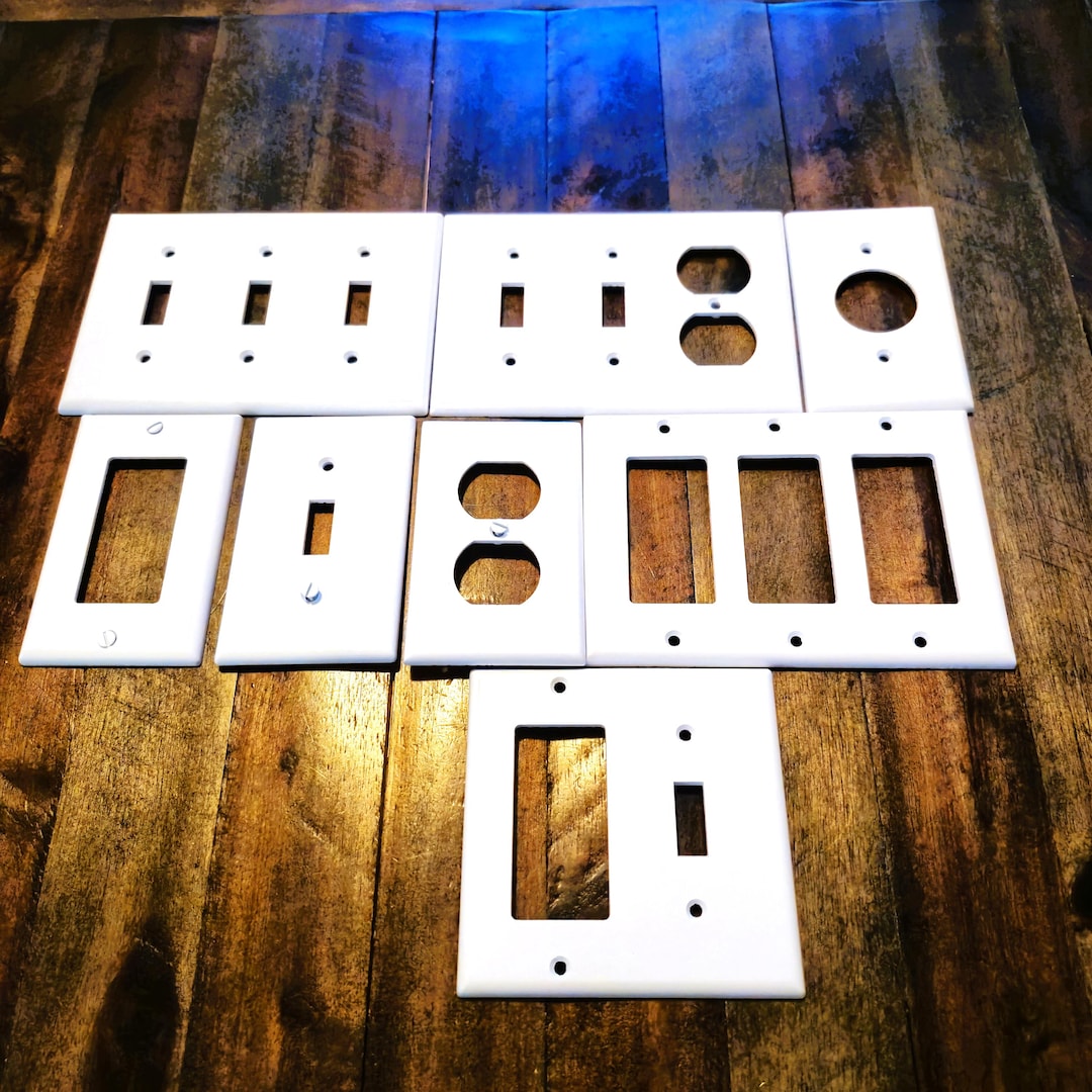 Light Switch GANG Plate 51 Templates: Toggle, Rocker, Duplex SVG DXF ...