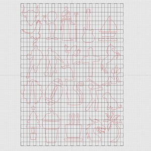 3 Style Wooden Keychain / Keyring Jig Template Files - Round, Rectangle ...