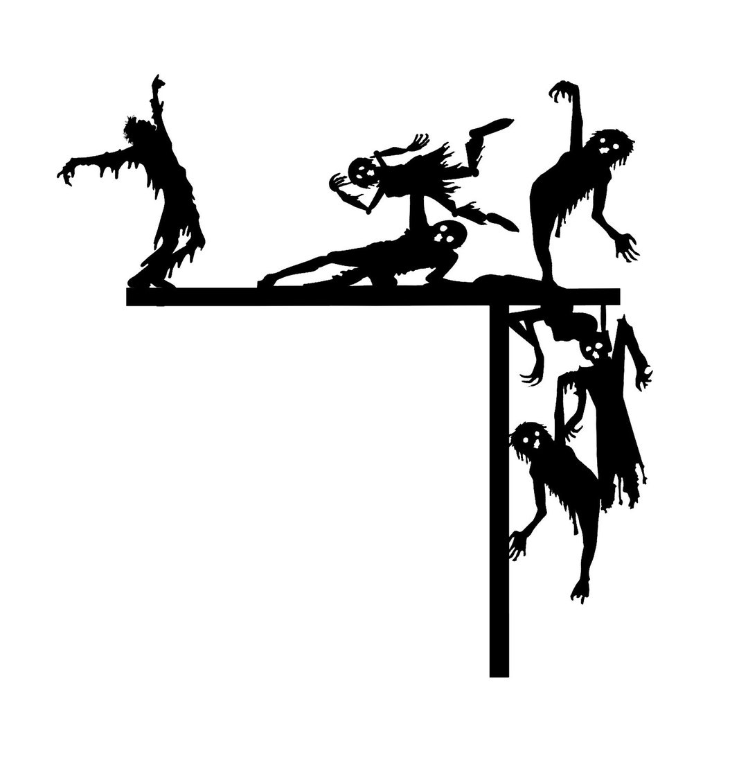 Trim Corner Zombie SVG Door Sitter Light Switch Ornament Instant ...