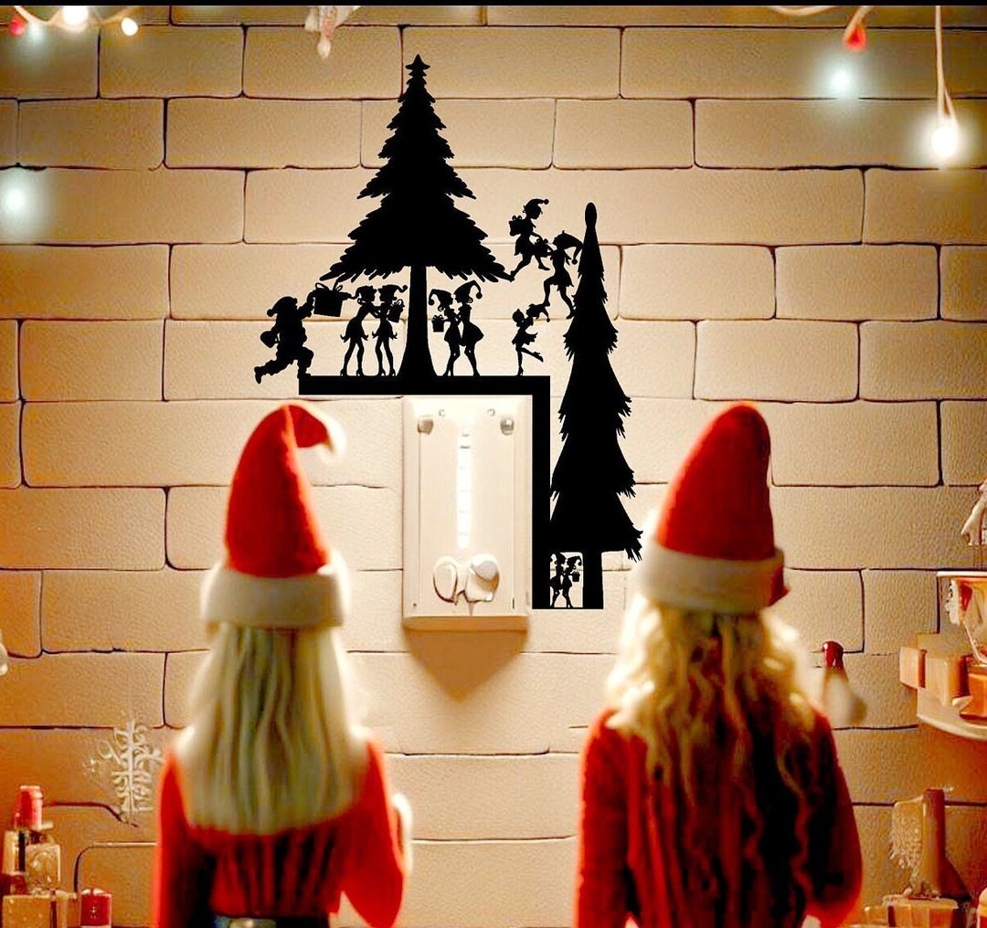 Elves LOVE Christmas Exclusive Trim Corner Door Light Switch Sitter ...