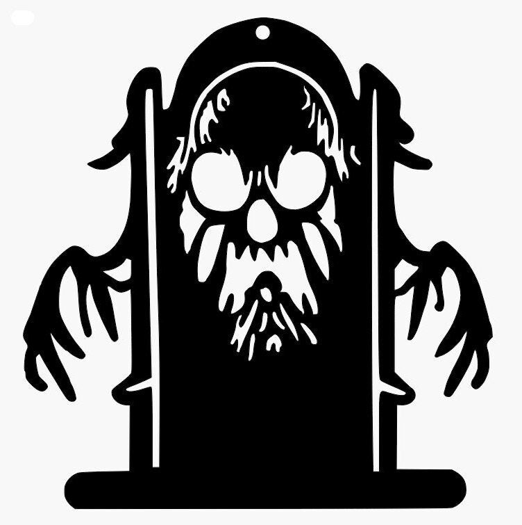 Tombstone SVG Halloween Monster See-through Instant - Etsy
