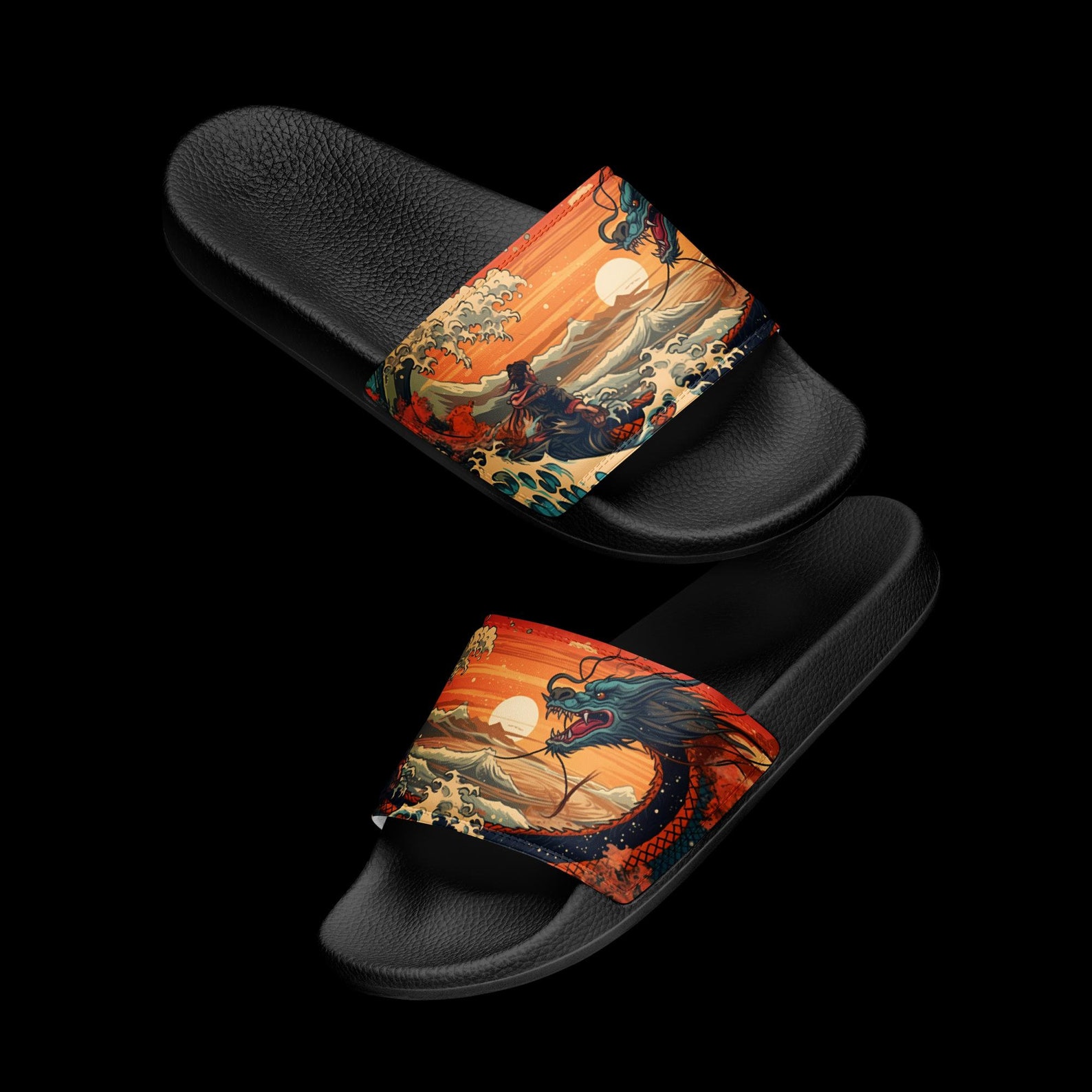 Dragon Sunset Slides // Comfy Beach Slides // Epic Dragon Slides ...